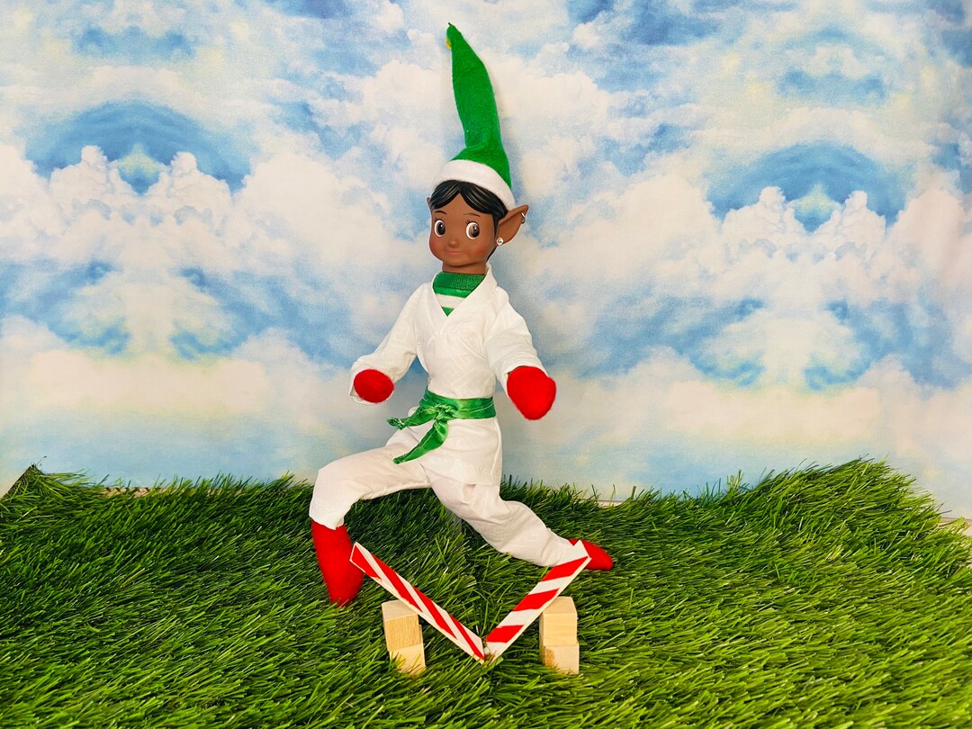 Elf Karate Suit. Elf Props. Easy Elf Kit. 12 Inch Doll Sports Games for ...