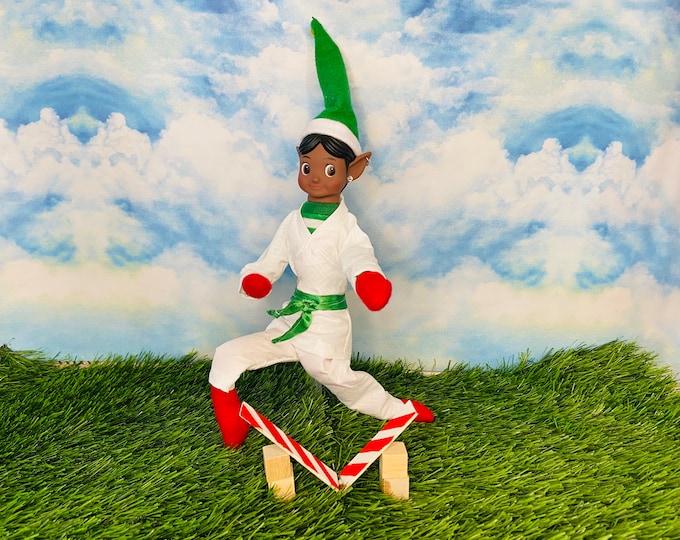 Elf Karate Suit. Elf Props. Easy Elf Kit. 12 Inch Doll Sports| Games ...