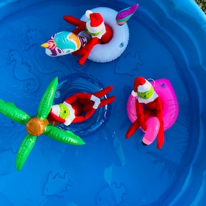 Mini Pool Float for Elf Unicorn Palm Tree Flamingo and Rainbow Elf ...
