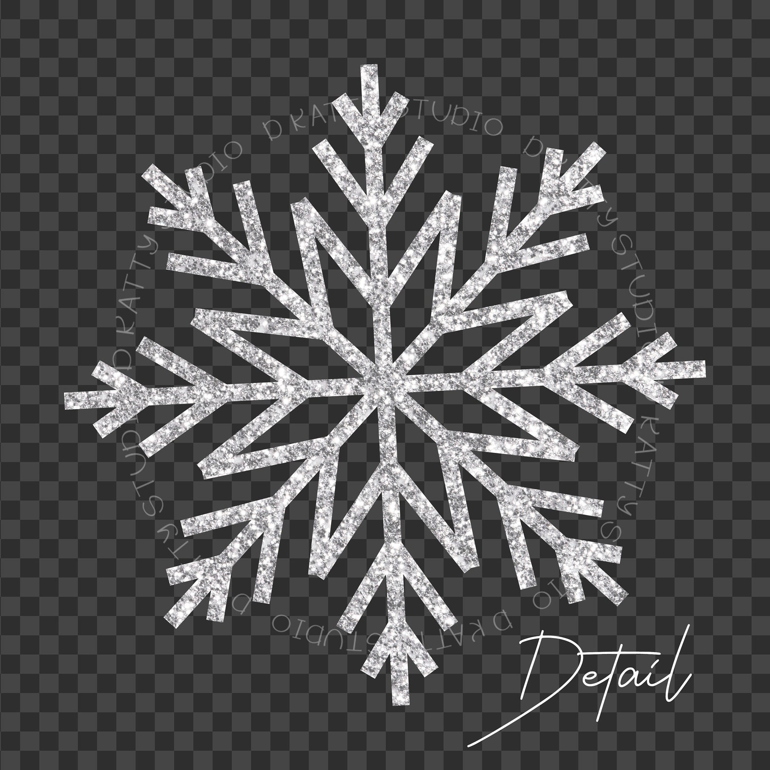 Snowflakes Clipart Bundle Christmas Winter Clipart PNG - Etsy