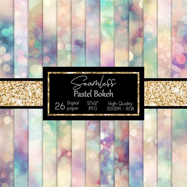 Bokeh Pastel - Etsy