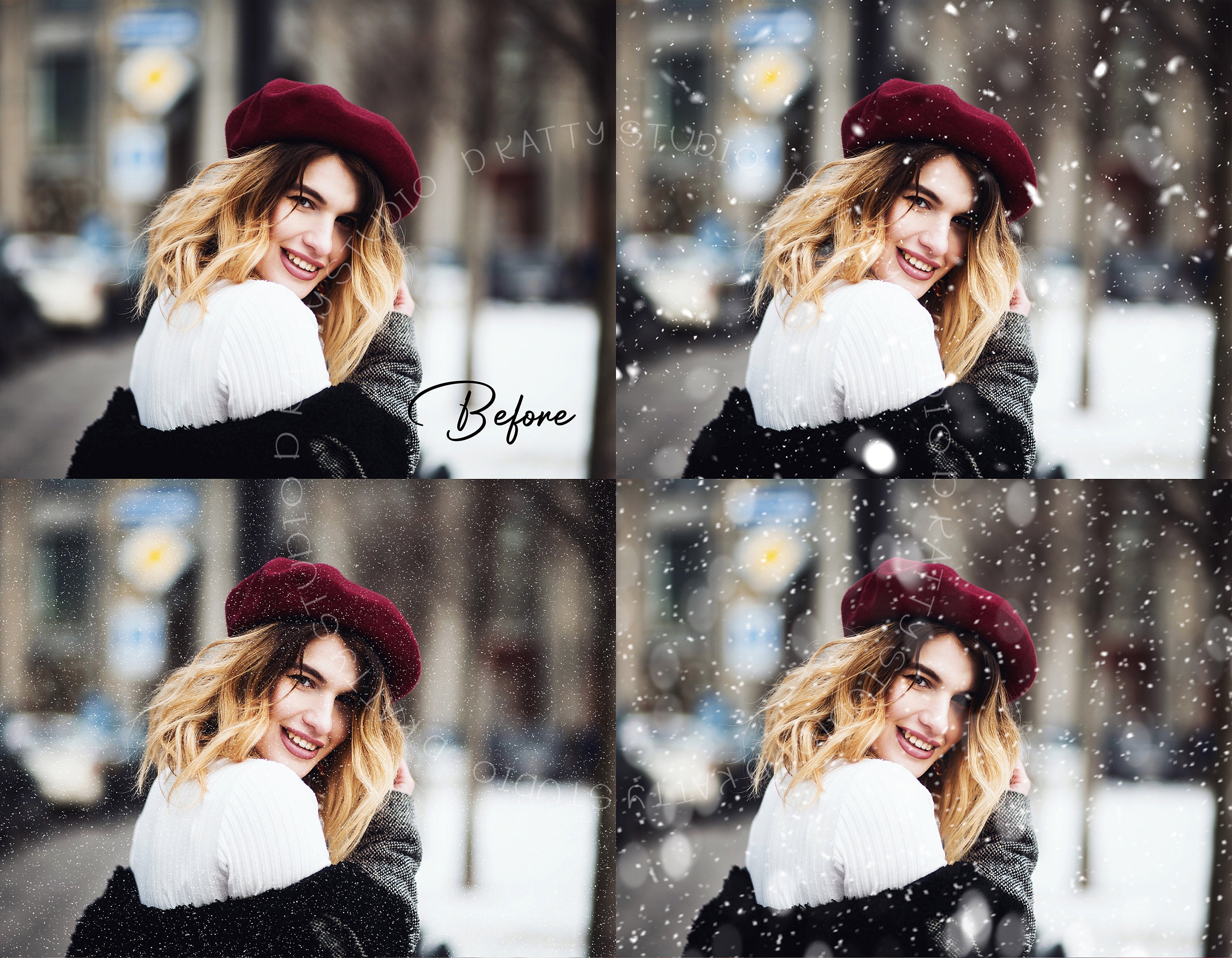 20 Snow Photography Overlay Realistic Winter Snow Overlay Christmas ...