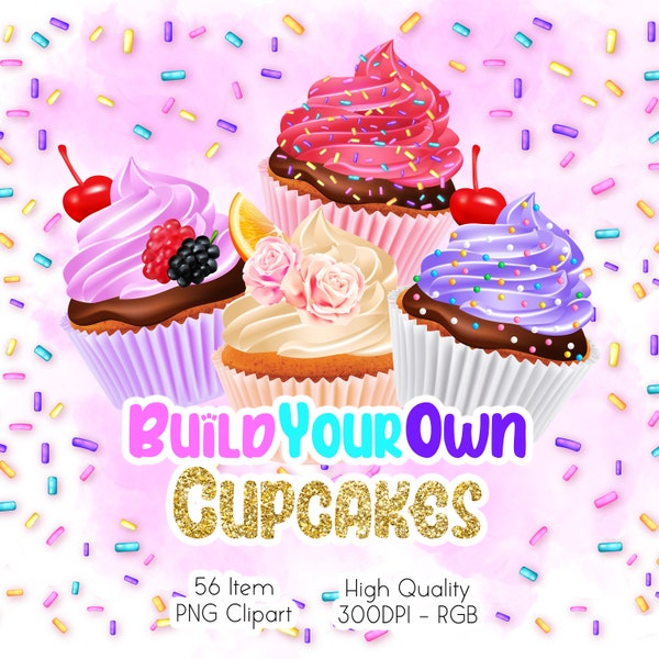Cupcake Clipart - Etsy