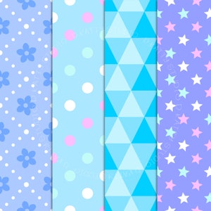 Pastel Colors Digital Paper Pack, 30 Cute Pastels for Baby Shower ...