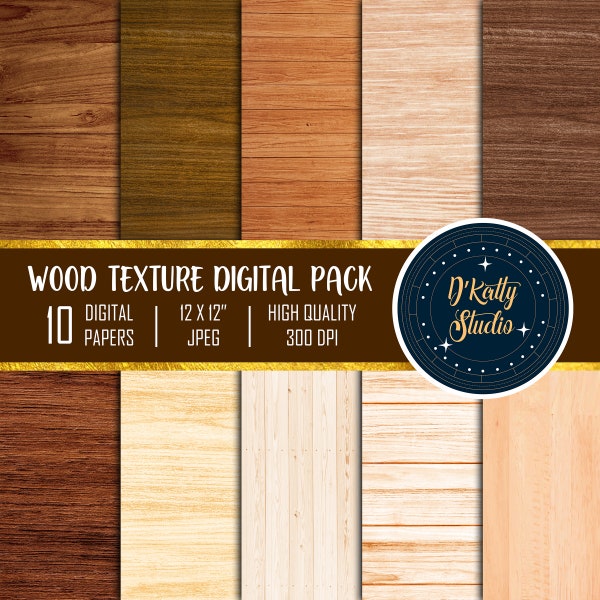 Digital Wood Paper - Etsy