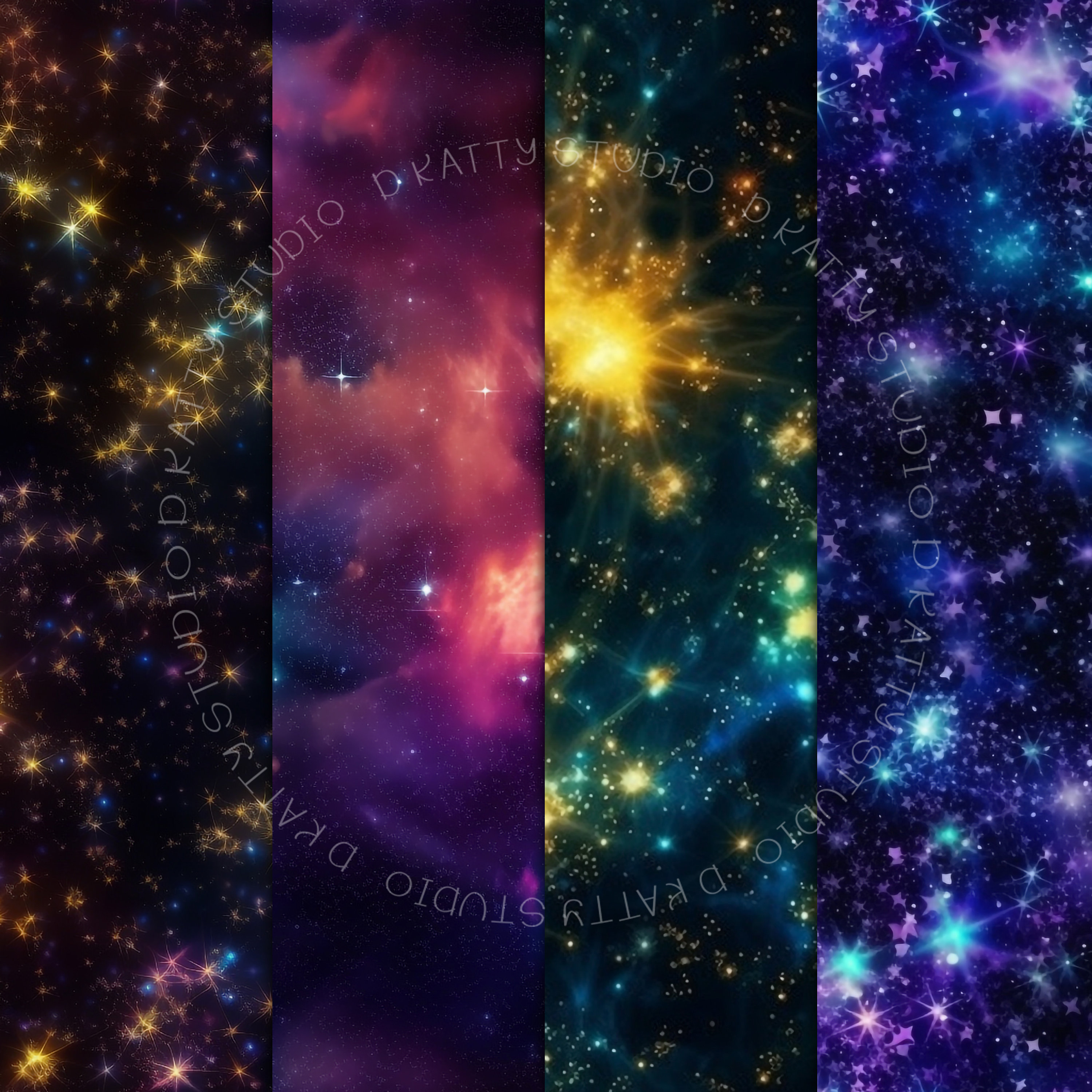 Galaxy Digital Paper Stardust Background Printable Universe Cosmic ...
