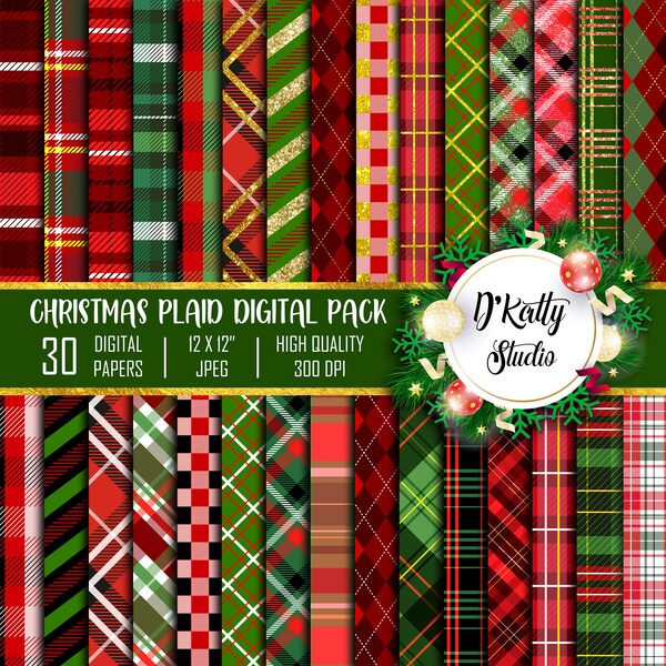 Christmas Plaid - Etsy