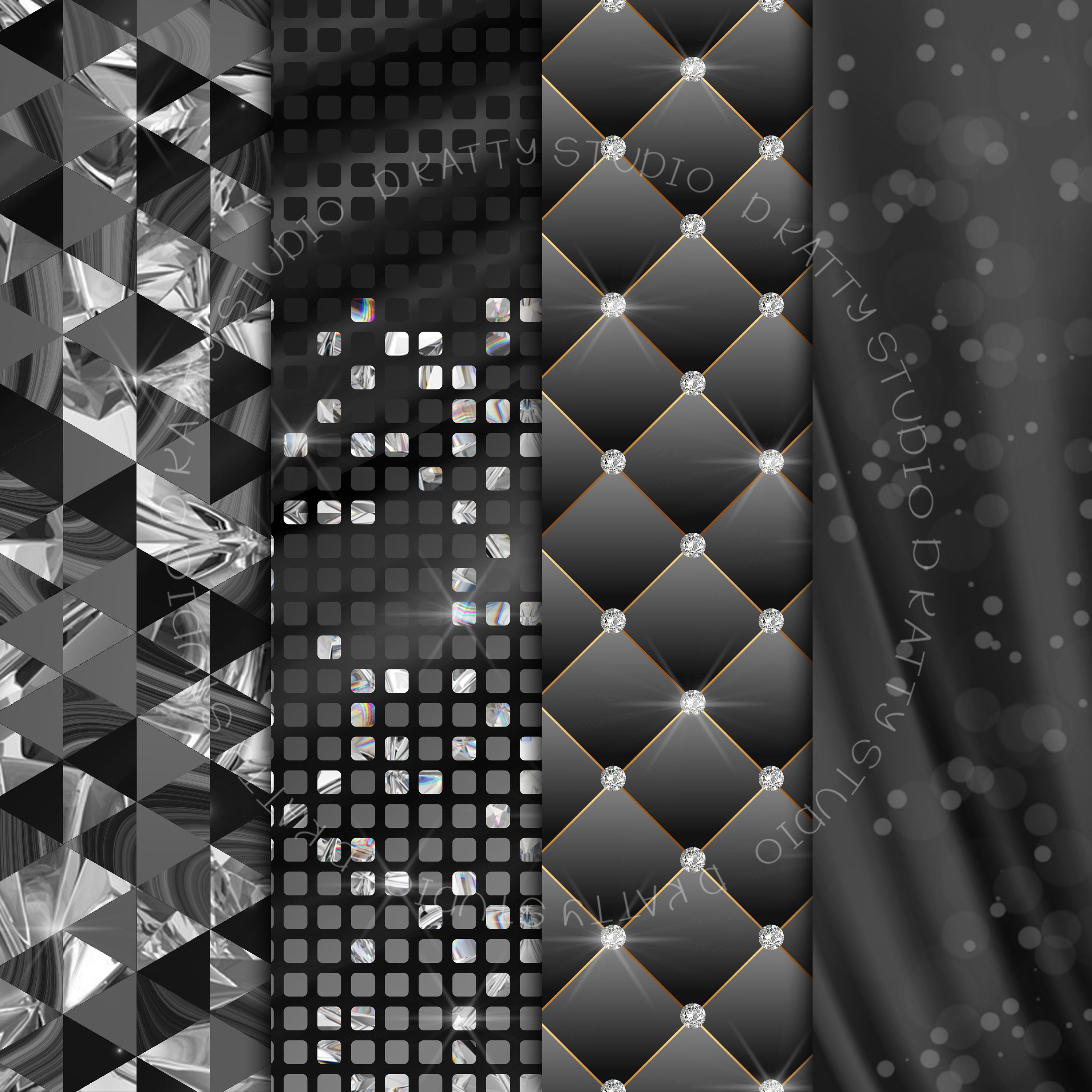 Shades of Grey Luxury Digital Paper, Abstract Texture Scrapbook Paper ...