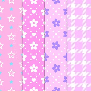 Pastel Colors Digital Paper Pack, 30 Cute Pastels for Baby Shower ...