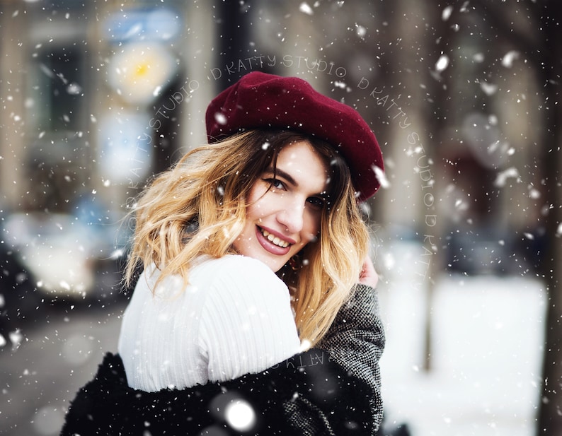 20 Snow Photography Overlay Realistic Winter Snow Overlay - Etsy