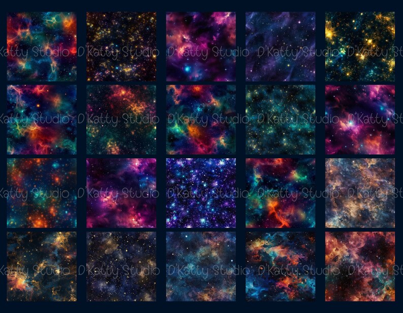 Galaxy Digital Paper Stardust Background Printable Universe Cosmic ...