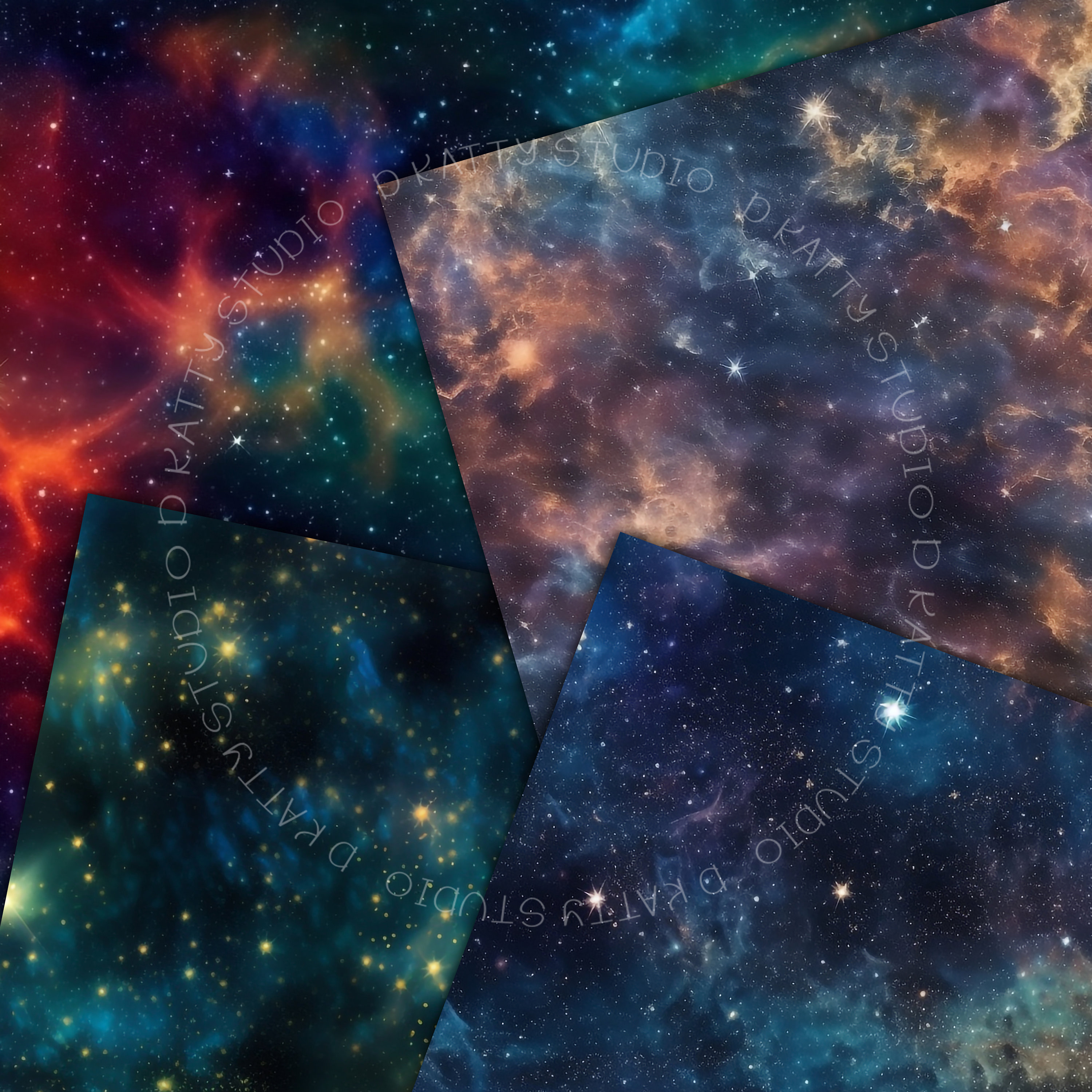 Galaxy Digital Paper Stardust Background Printable Universe Cosmic ...