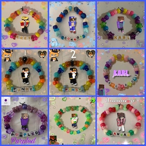 MCYT/ Dsmp-kandi Bracelets - Etsy