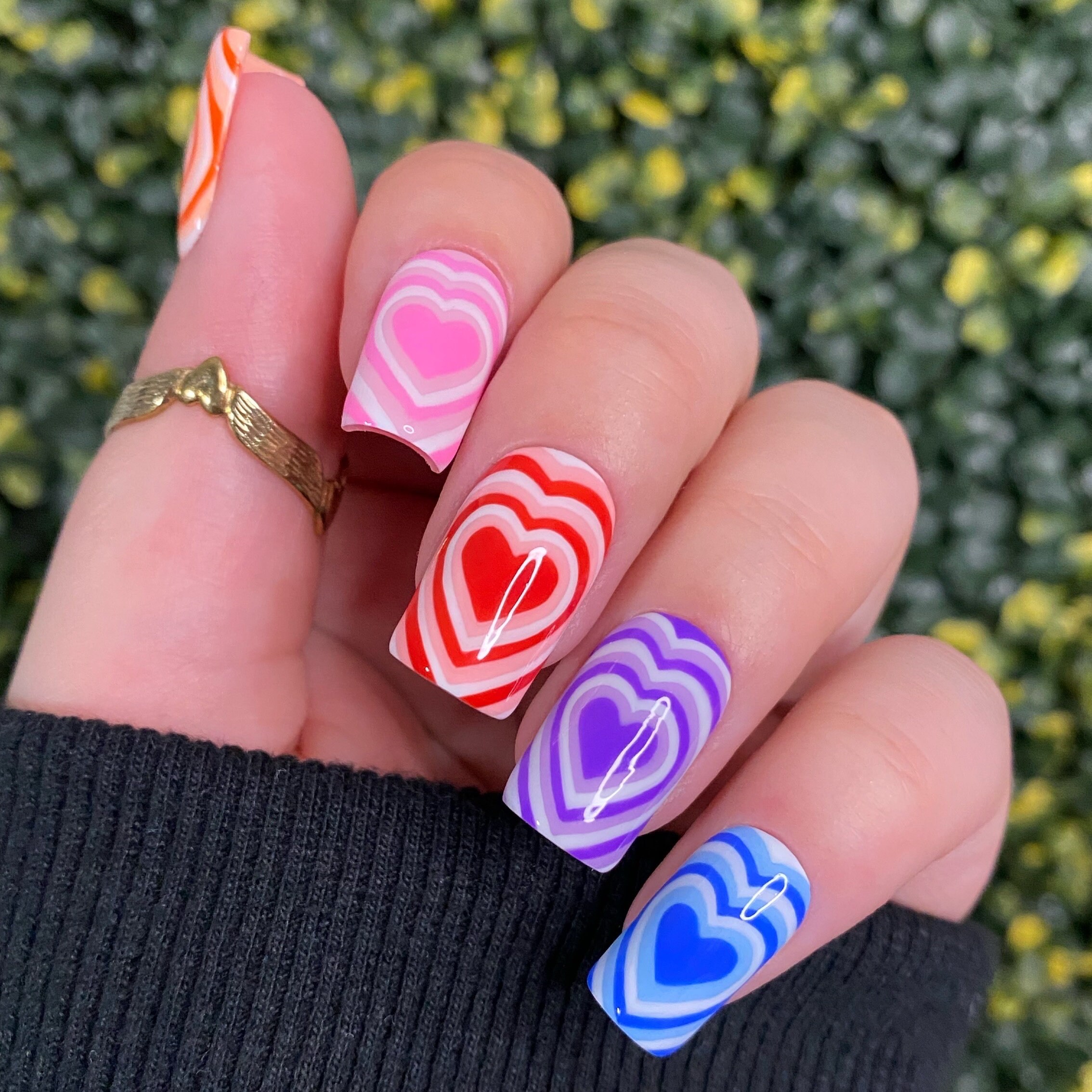 Custom Luxury Press on Nails, Custom Nails, Nail Art, Hand Painted ...