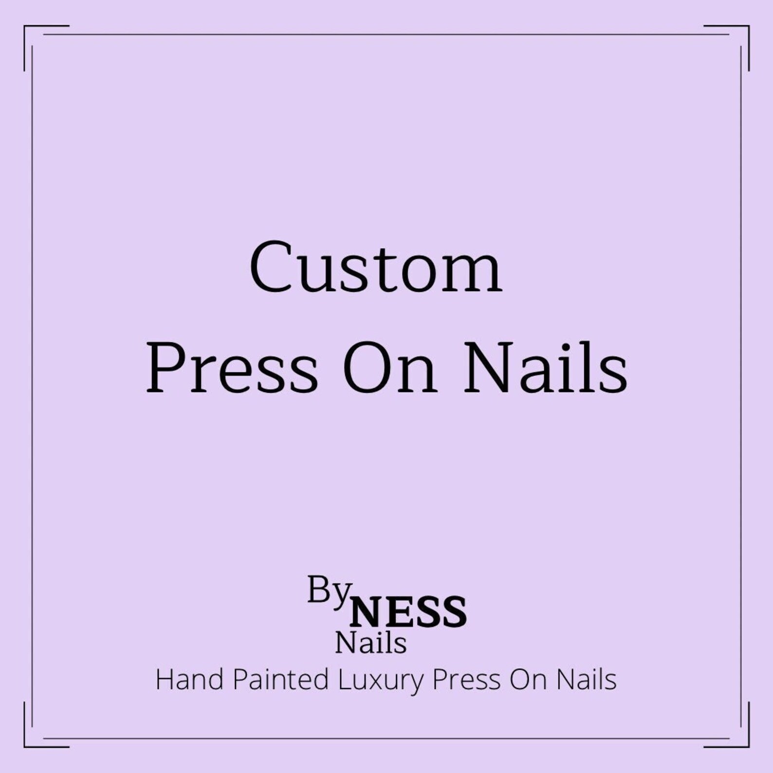 Custom Luxury Press on Nails, Custom Nails, Nail Art, Hand Painted ...