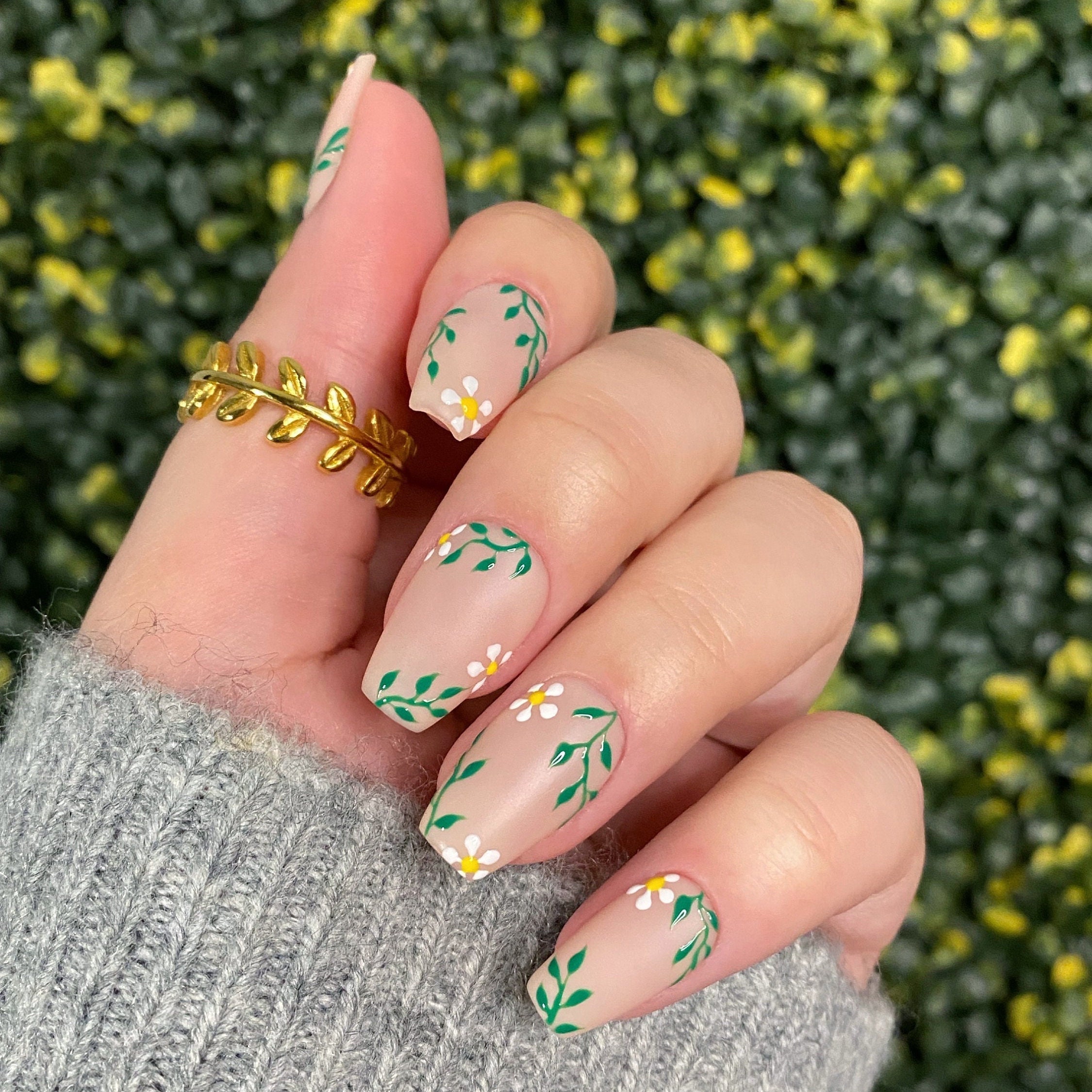 Custom Luxury Press on Nails, Custom Nails, Nail Art, Hand Painted ...