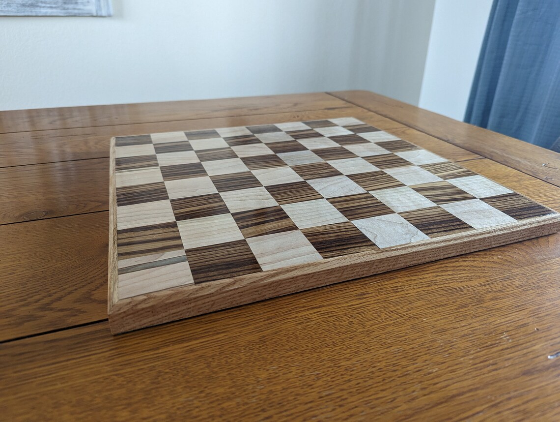Zebrawood and Ambrosia Maple Chess Board - Etsy