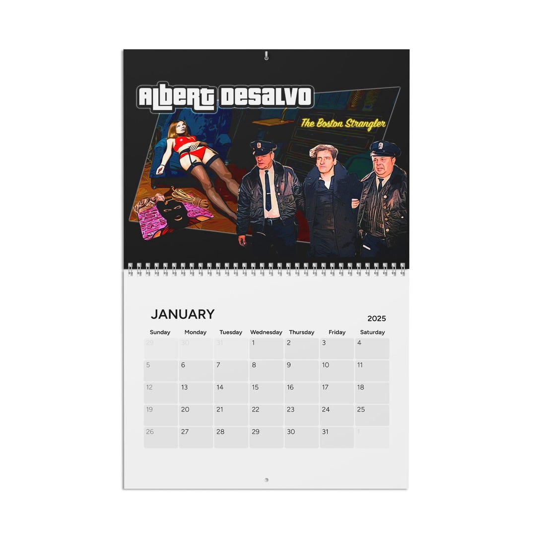 Serial Killers Calendar 2025 - GTA Themed - Etsy