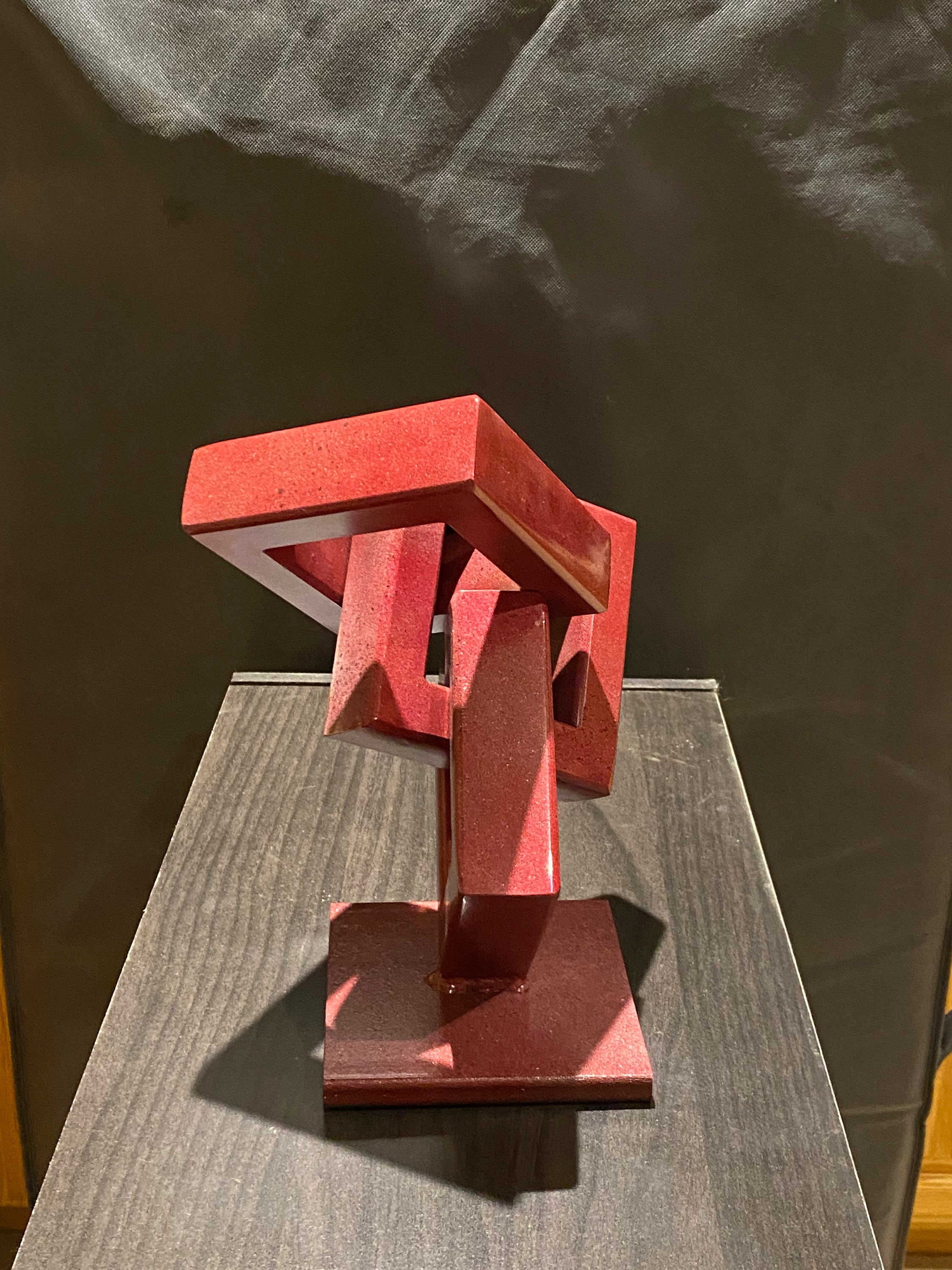 Red Metal Sculpture - Etsy