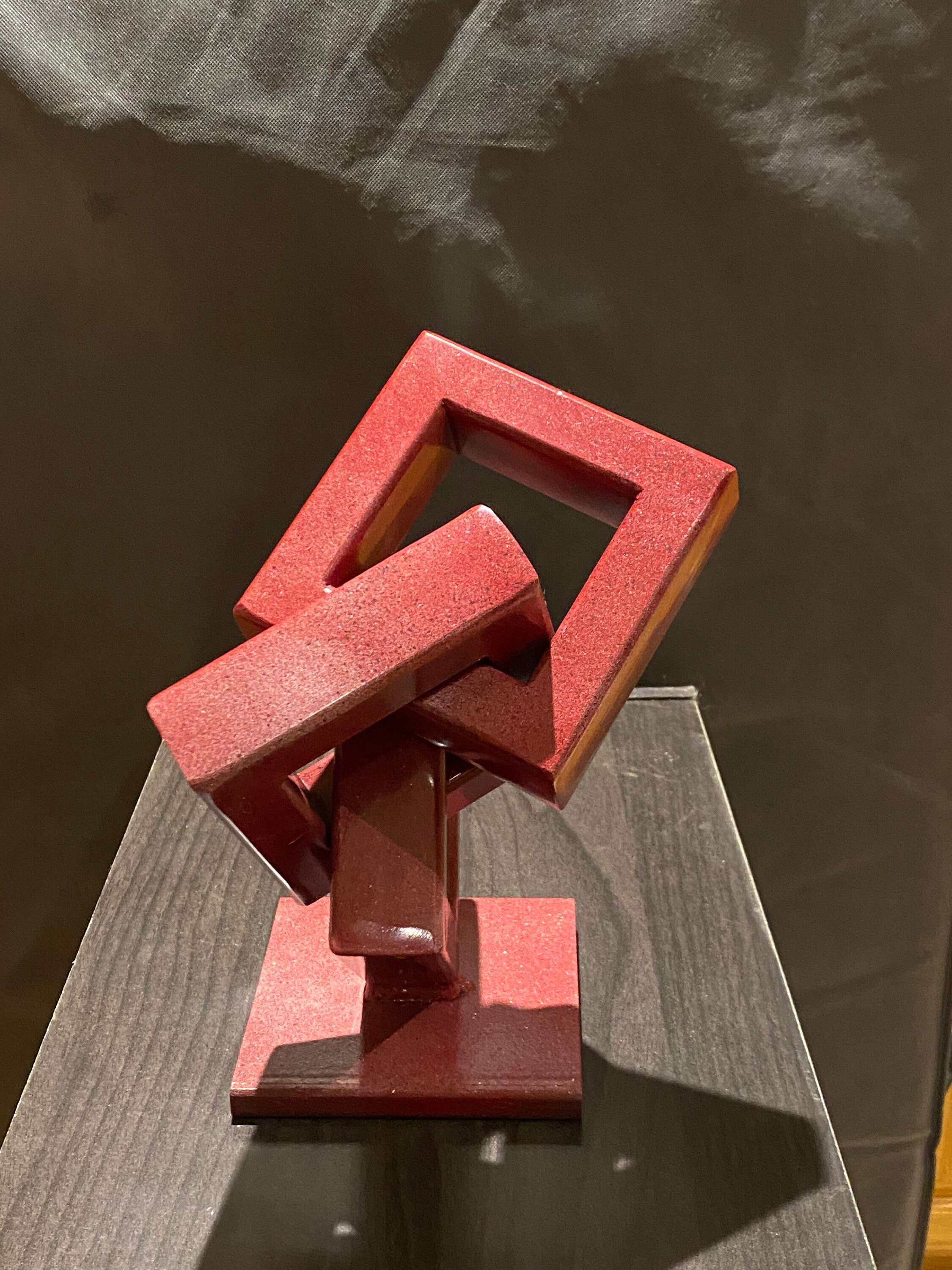 Red Metal Sculpture - Etsy