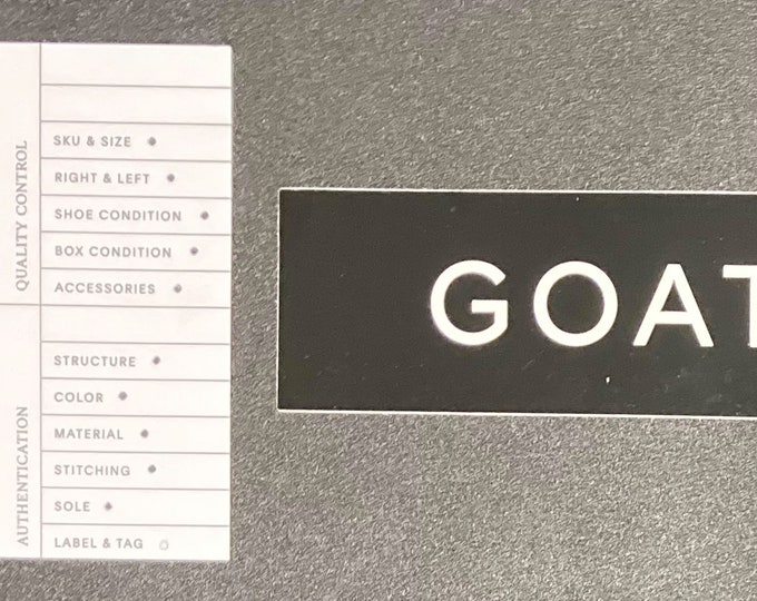 GOAT Authentic VERIFIED Card & Sticker Bundle (older Version) - Etsy