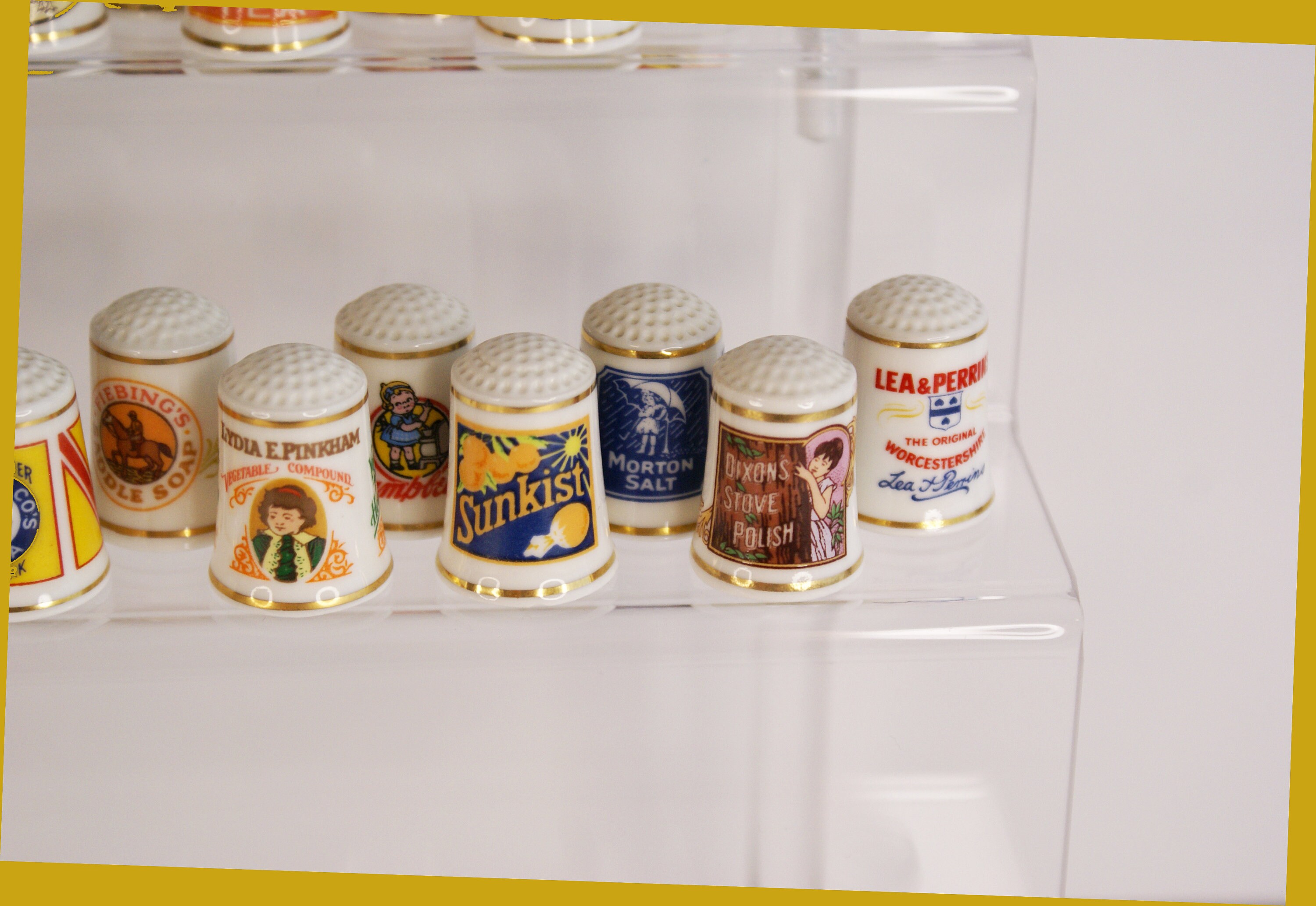 Vintage Thimble Lot of 25 Franklin Porcelain Advertising - Etsy