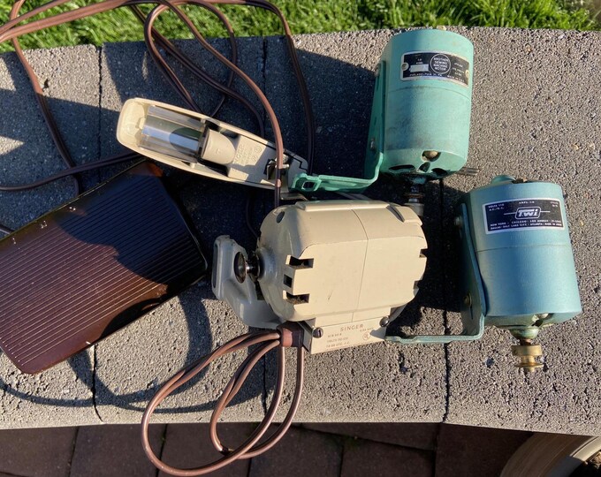 Lot of 3 Vintage Sewing Machine Motors | Singer | Brother | France ...