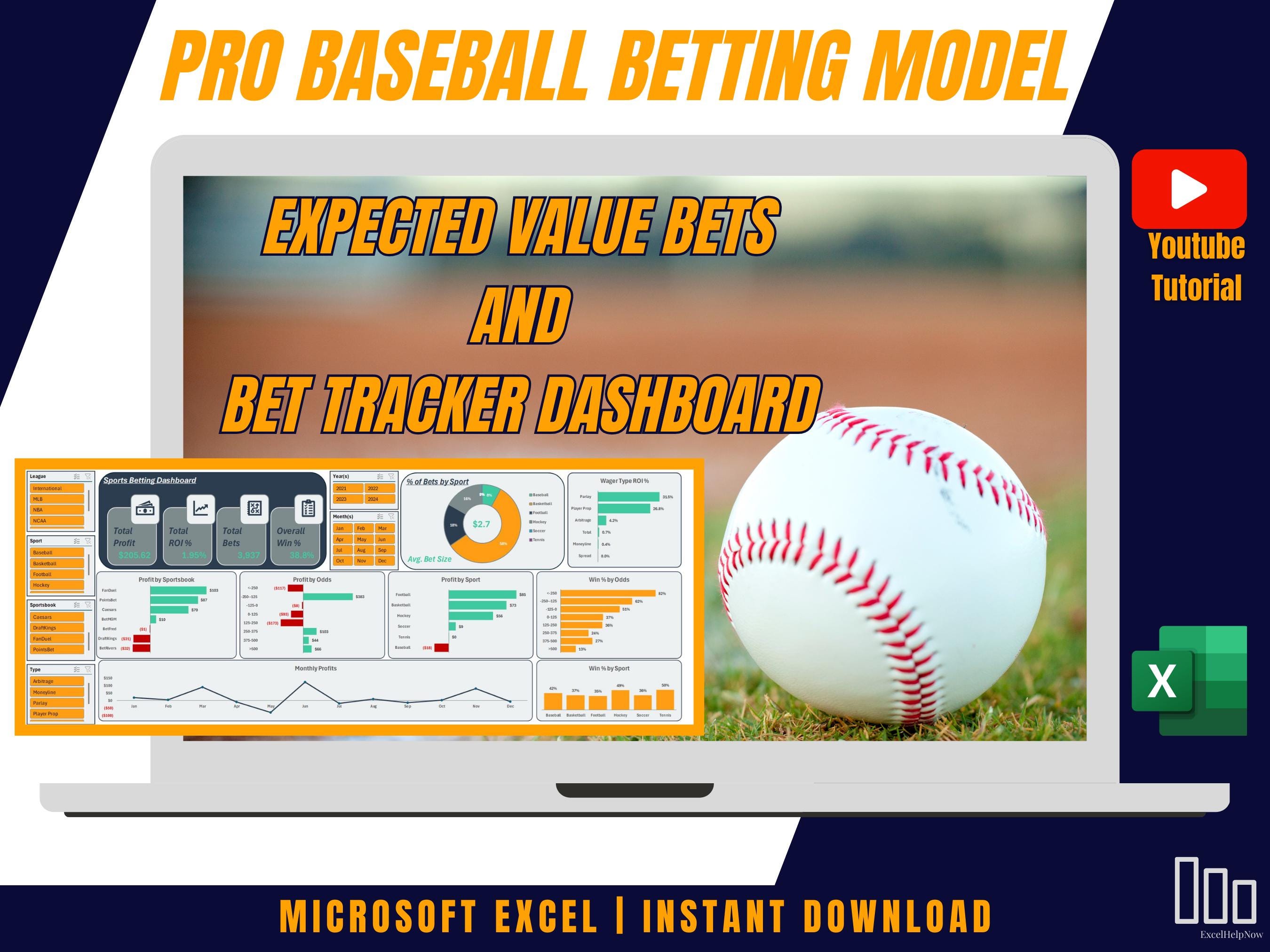 Pro Baseball Dynamic Expected Value Sports Betting Model + Dashboard ...