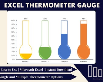 Speedometer Gauge Excel Template - Etsy