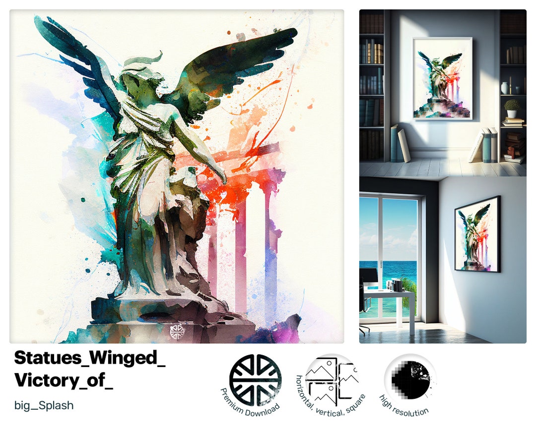 Victory Samothrace, Greek Symbol, Sculpture, Printable Format - Etsy