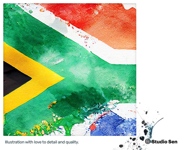 Soft Positive South African Flag, Exquisite Outstanding Downloadable ...