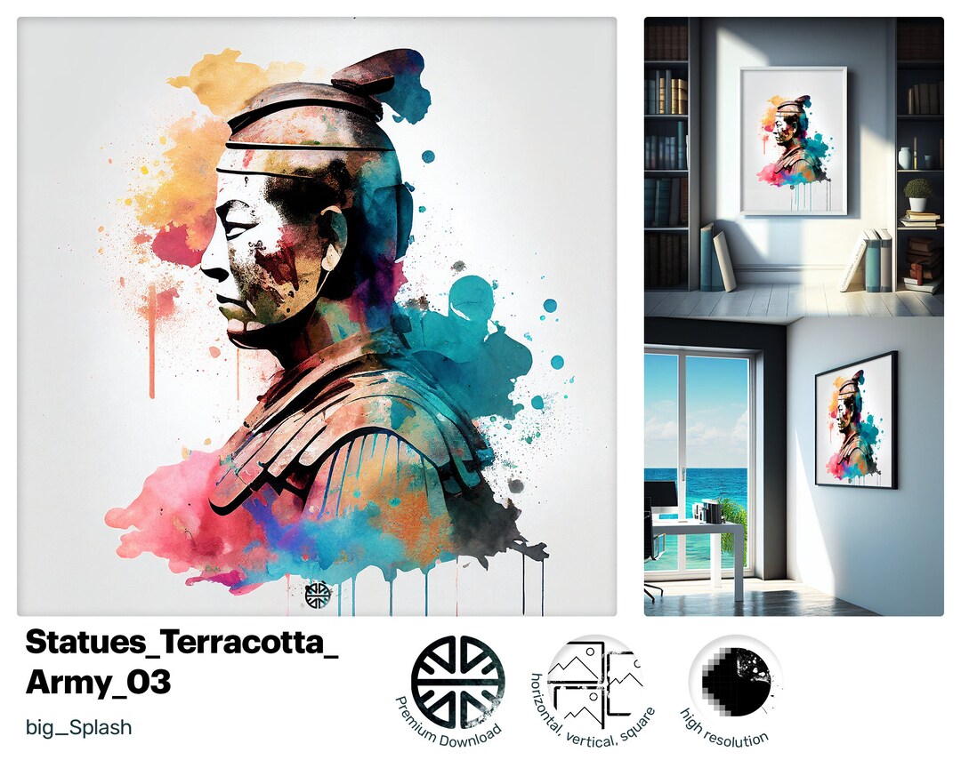 Loyal Glitzy Terracotta Army, Radiant Jazzy Graffiti Art, Funny Bright ...