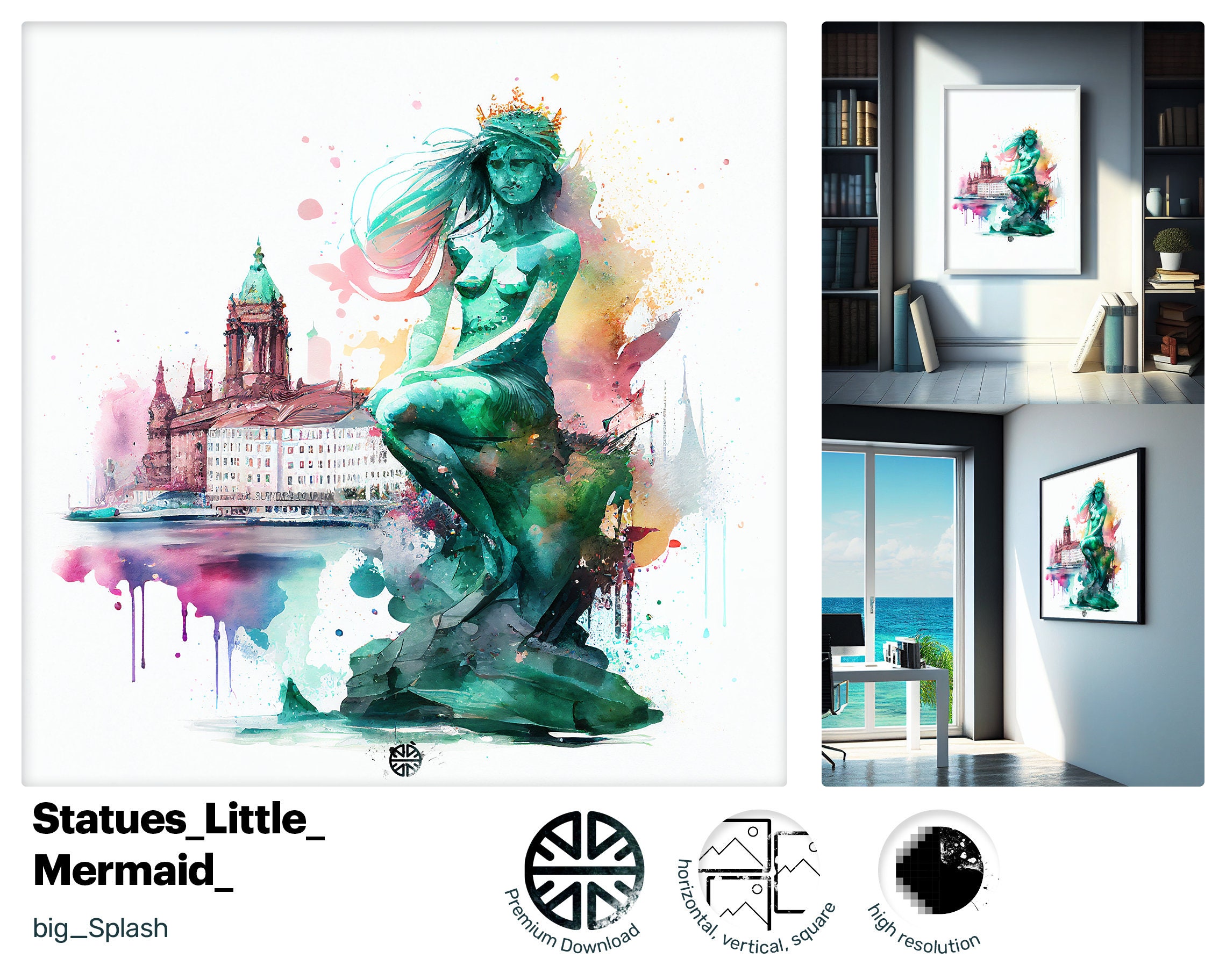 Hans Christian, Danish Symbol, Sculpture, Elite Download - Etsy