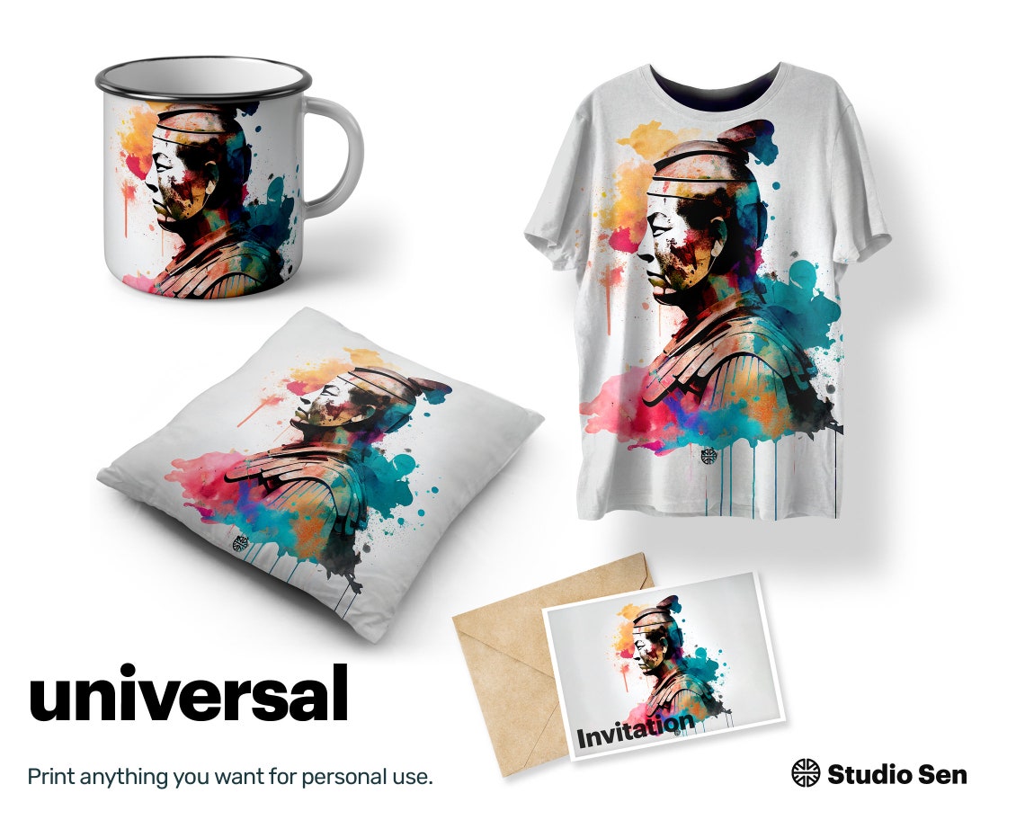 Loyal Glitzy Terracotta Army, Radiant Jazzy Graffiti Art, Funny Bright ...