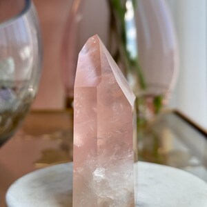 Gorgeous Brazilian Rose Quartz Tower - Etsy