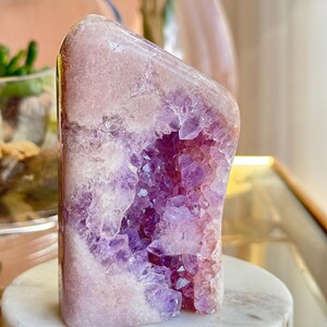 Incredible Pink Amethyst Druzy Freeform Pink & Purple - Etsy UK