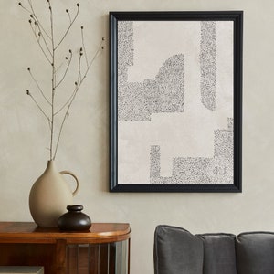Dotted Shapes Textured Wall Art | Digital Art Print, Contemporary ...