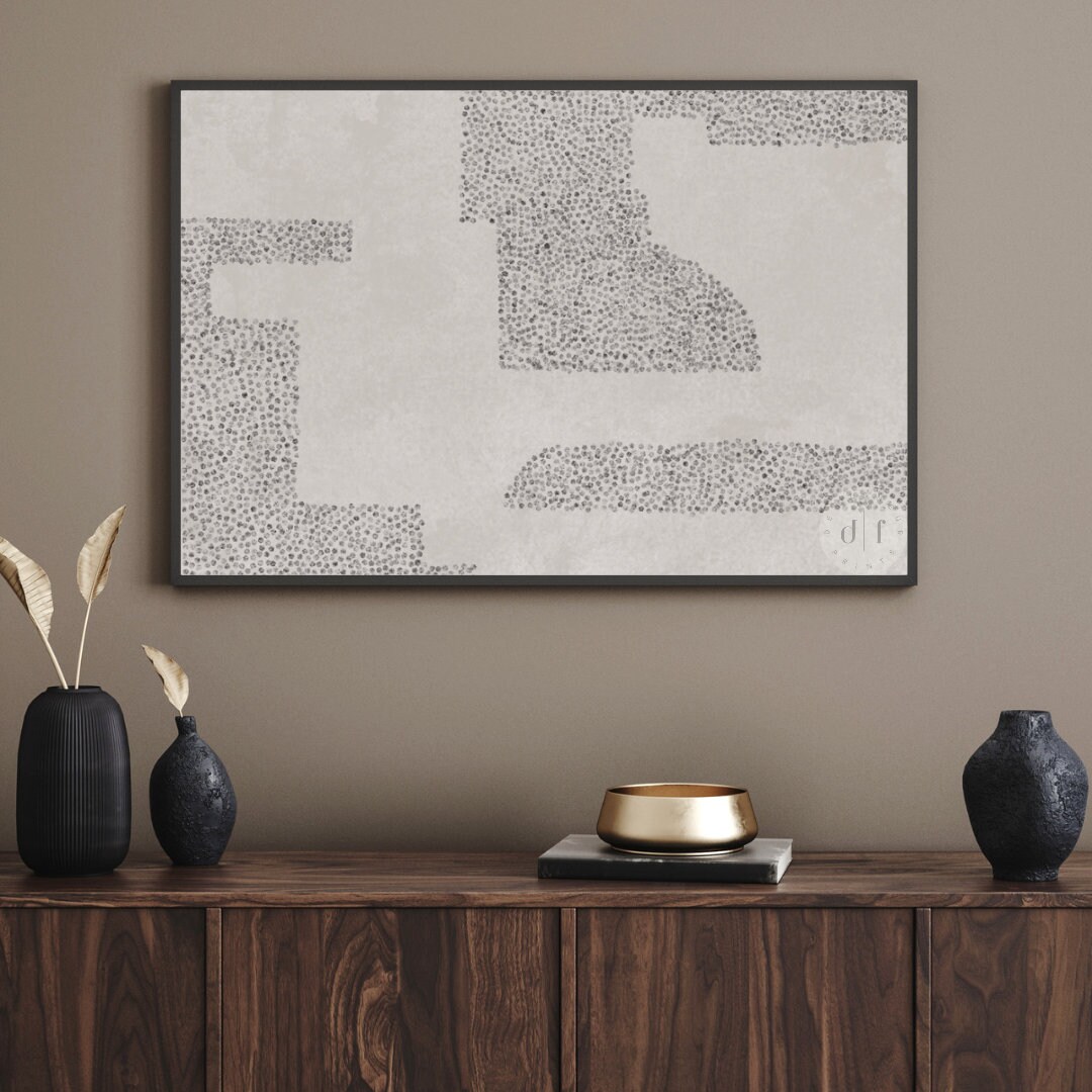 Dotted Shapes Textured Wall Art | Digital Art Print, Contemporary ...