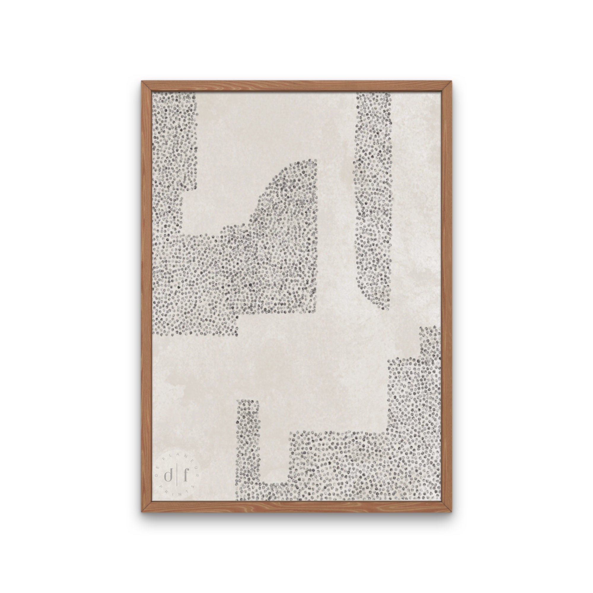 Dotted Shapes Textured Wall Art | Digital Art Print, Contemporary ...