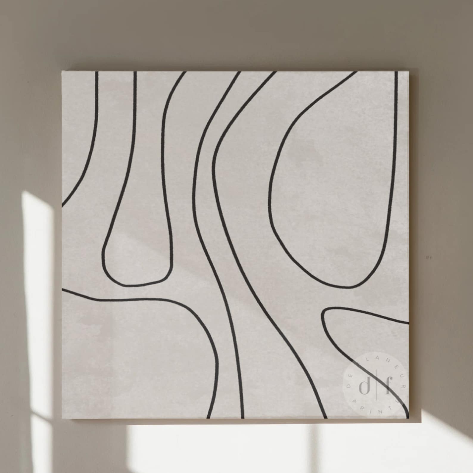 Thick Wavy Lines in Pen Wall Art | Digital Print - Etsy