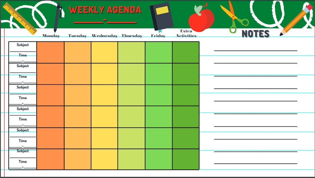 Teacher Weekly and Monthly Calendars - Etsy