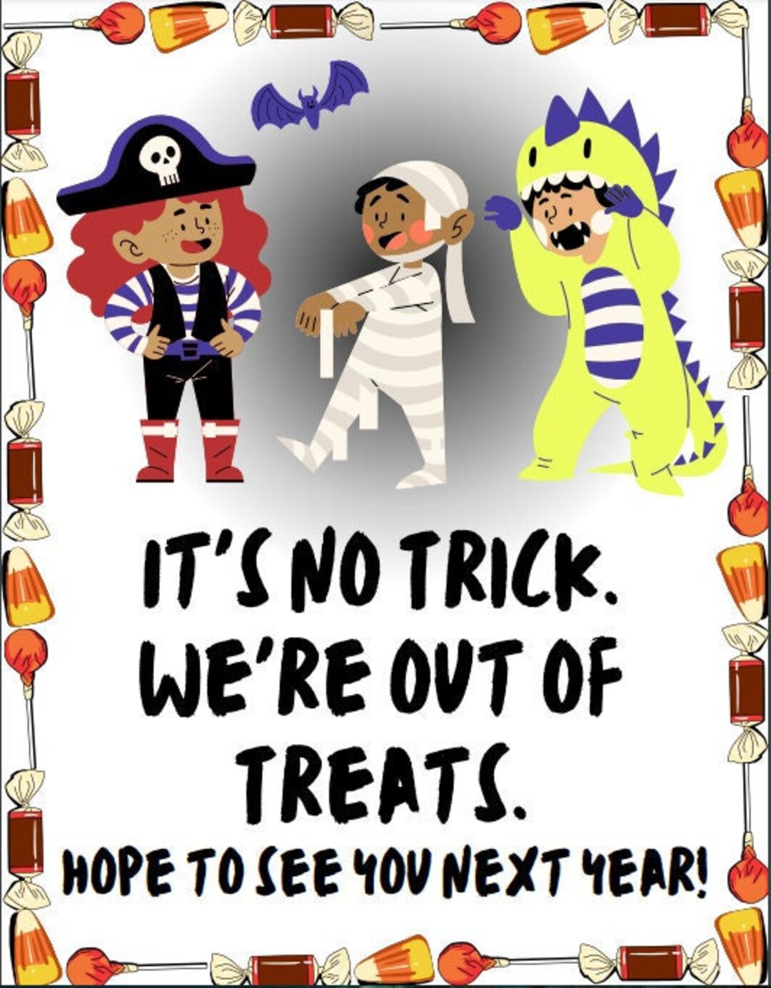 Out of Candy Signs - Etsy