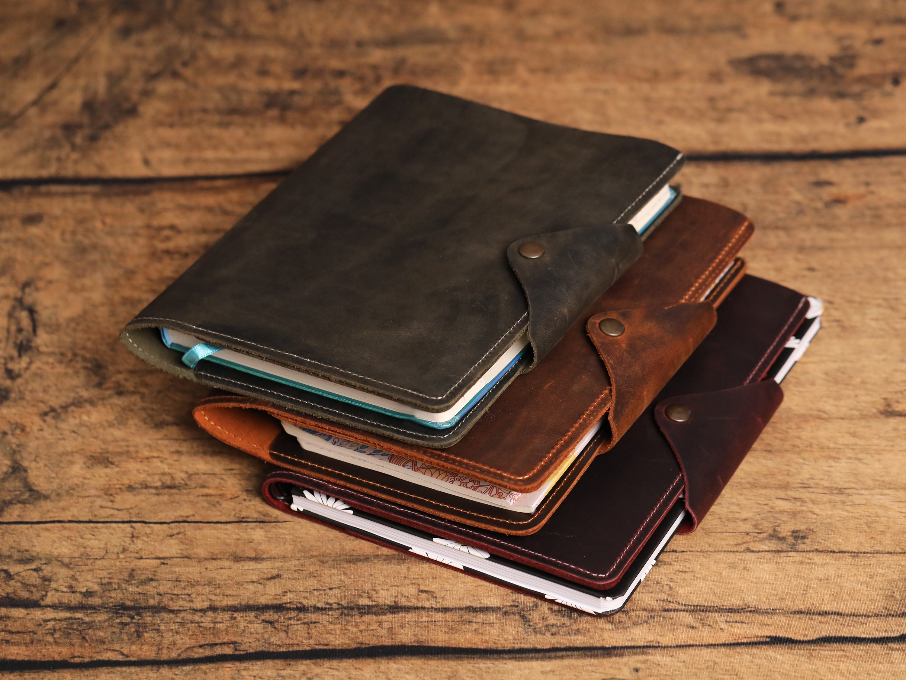 Leather Folder Organizer, Leather Padfolio A5, Engraved Portfolio, Leather Padfolio, A5 Leather ...