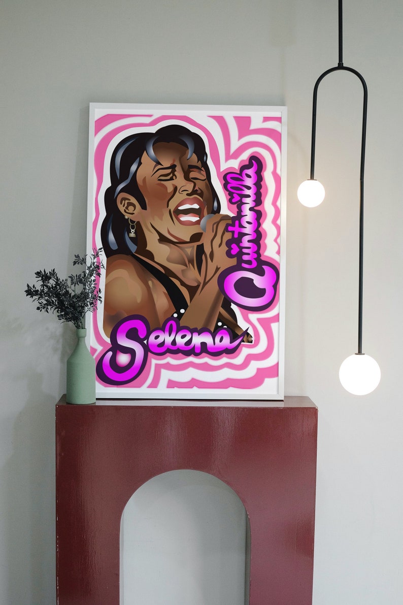 Selena Quintanilla Illustration Art Digital Print Portrait - Etsy