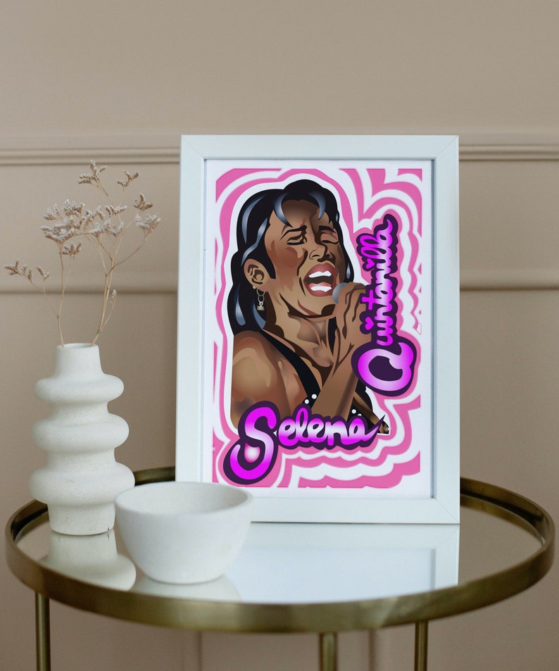 Selena Quintanilla Illustration Art Digital Print Portrait - Etsy