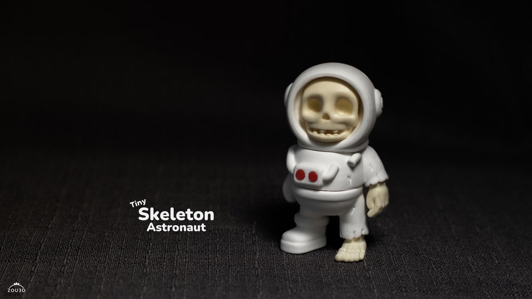 Articulated Tiny Astronaut Skeleton | Fidget Skeleton | Desktop ...