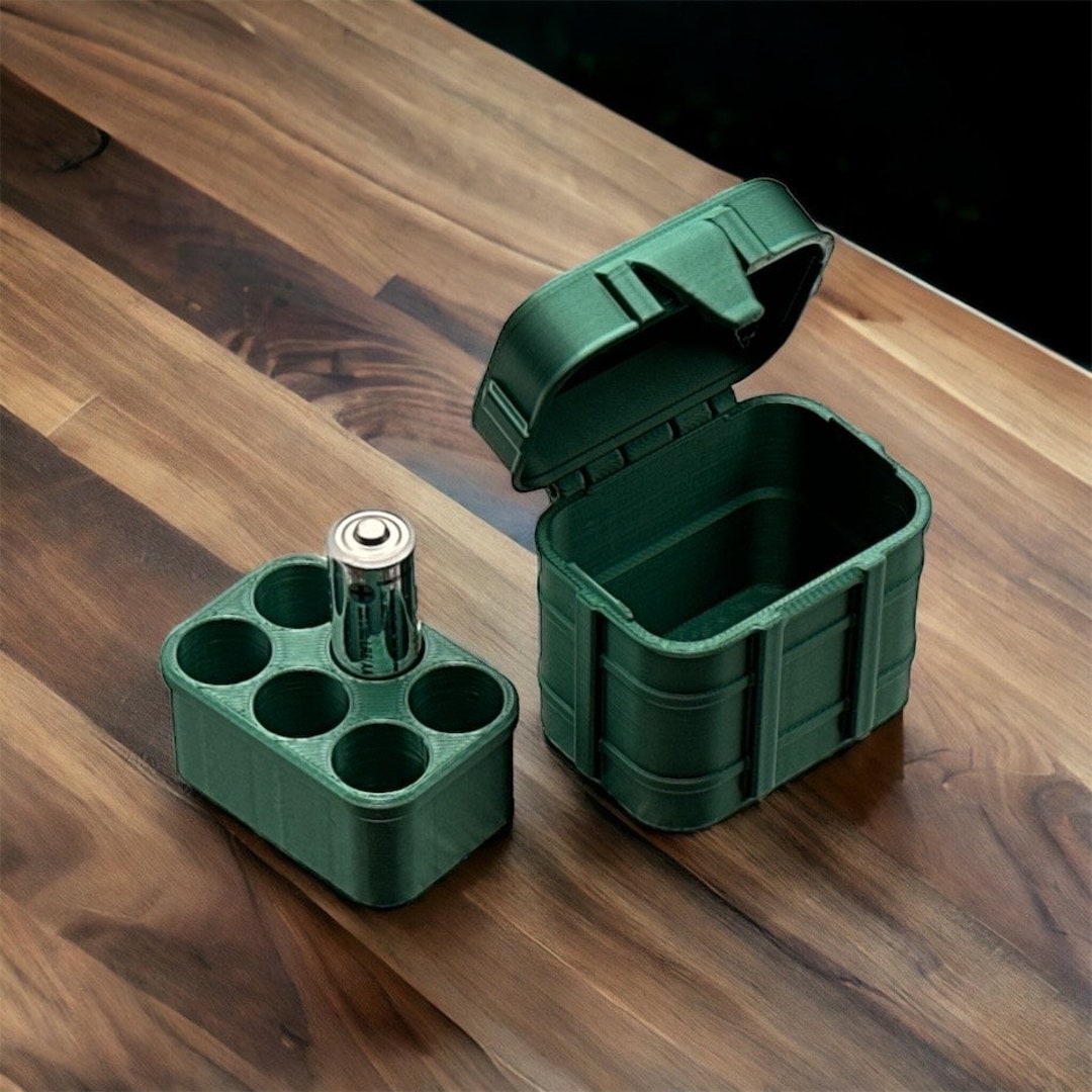 3D Printed AA Battery Holder: Modular Storage Container - Etsy