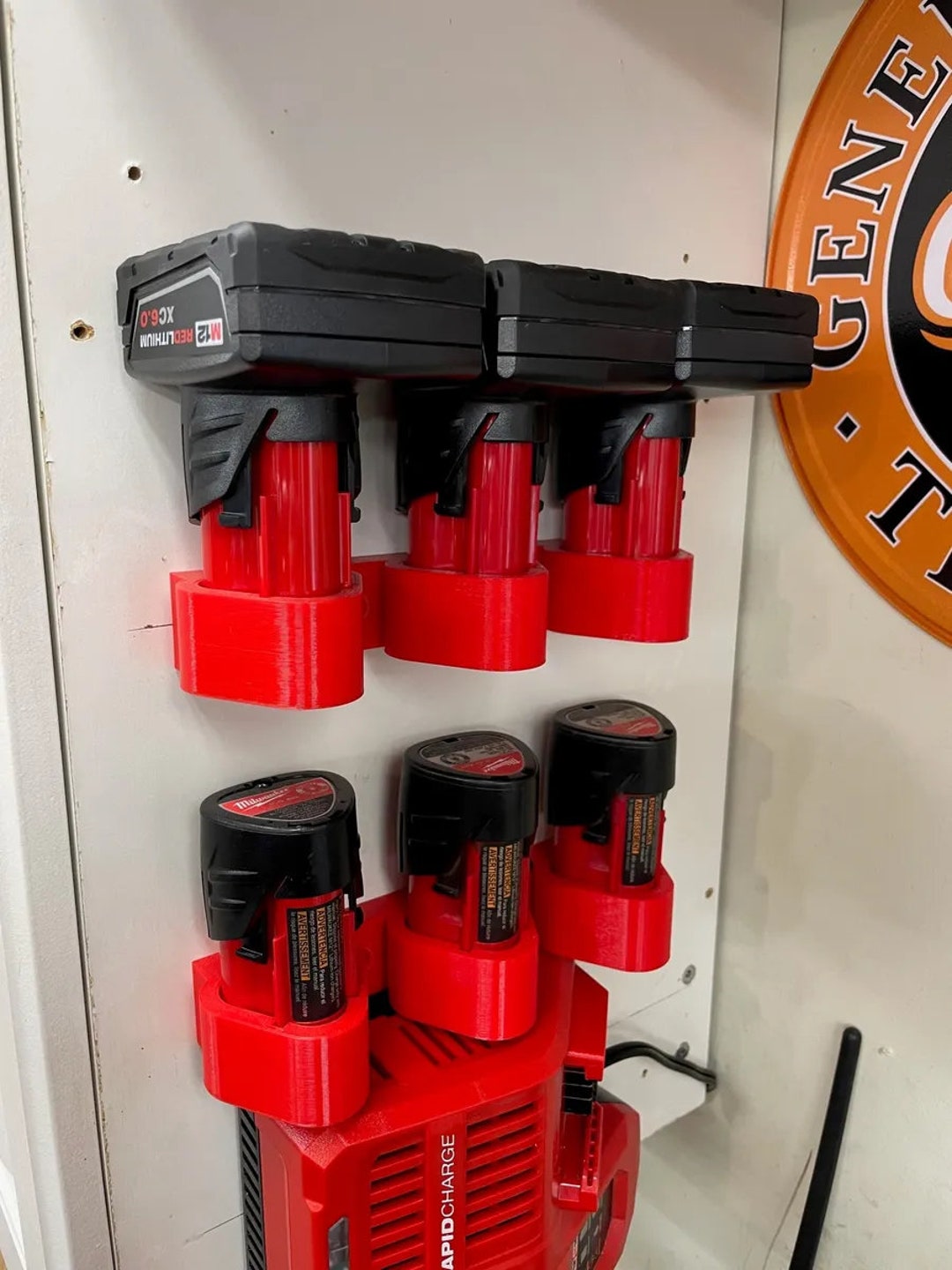 Milwaukee M12 Battery Holder - Secure and Space-saving Wall Mount ...