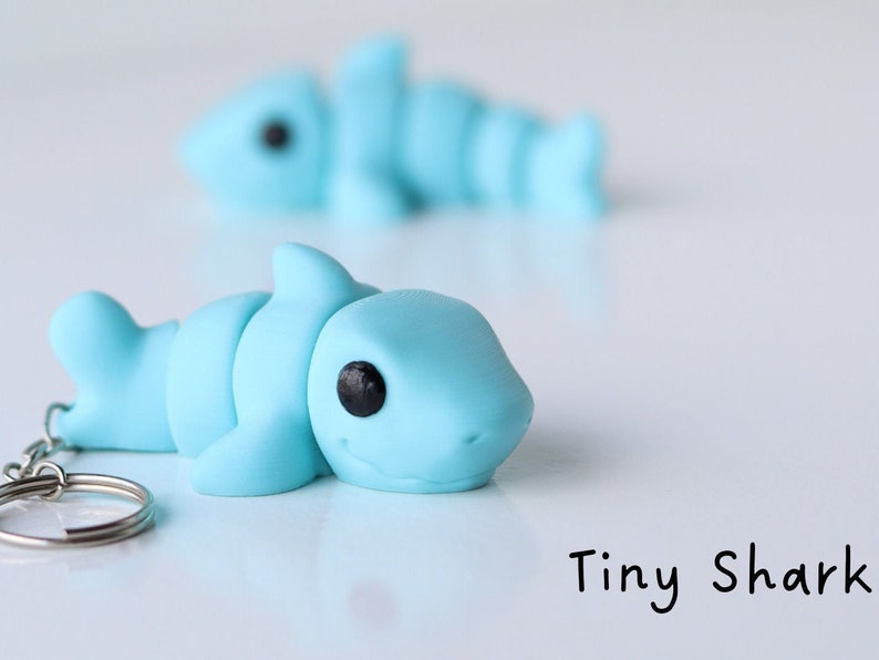 Articulated Tiny Shark | Fidget Shark | Desktop Figurine - Etsy