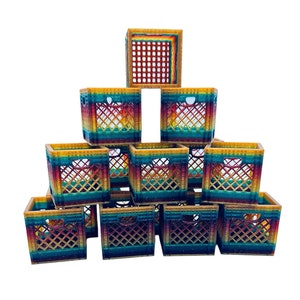 Mini Crate | Mini Organizer | Milk Crate | Fun Crate | Custom Crates - Etsy